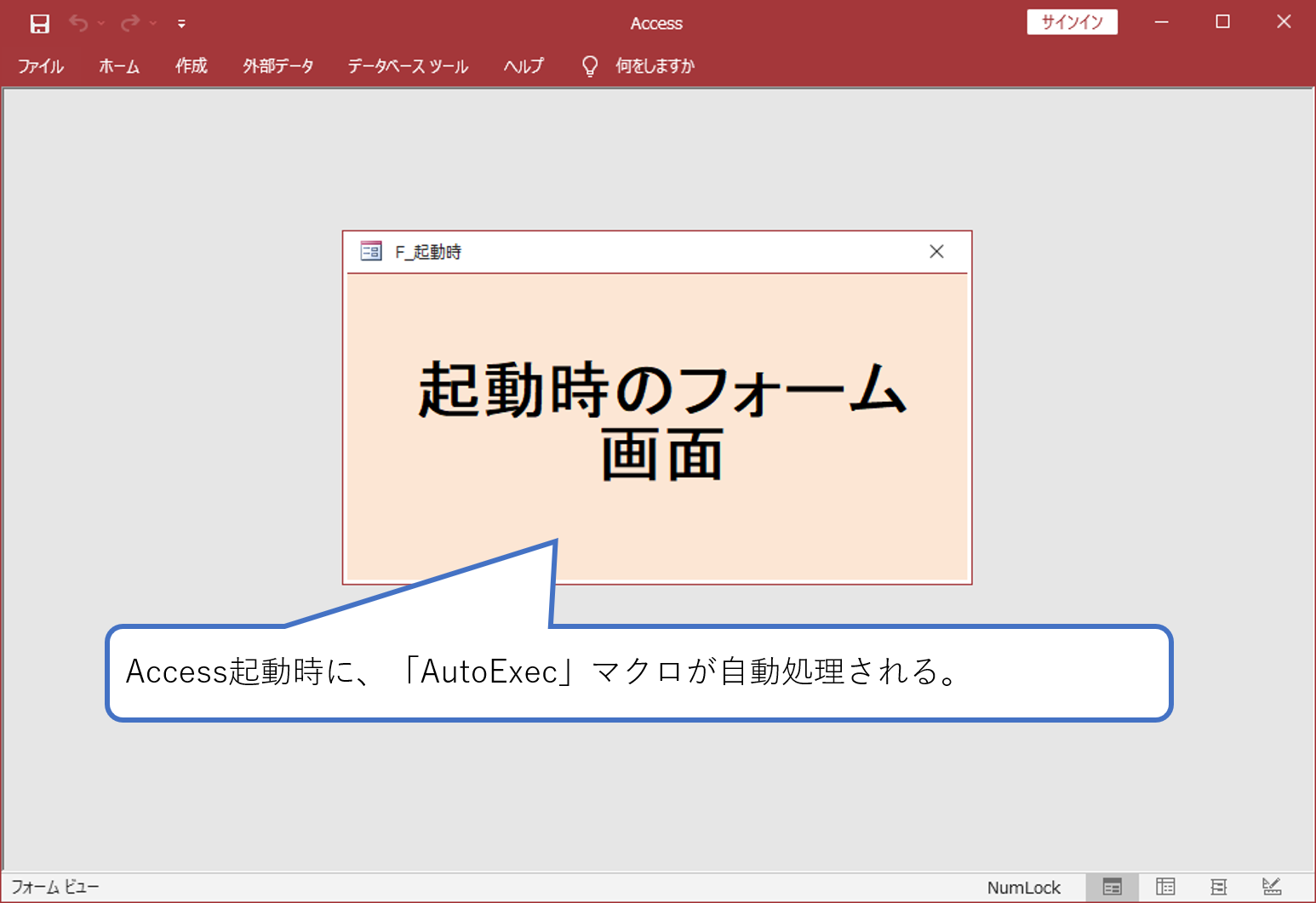 Access起動時の自動処理 AutoExecマクロの活用方法 | 簡単！！Access作成方法の紹介